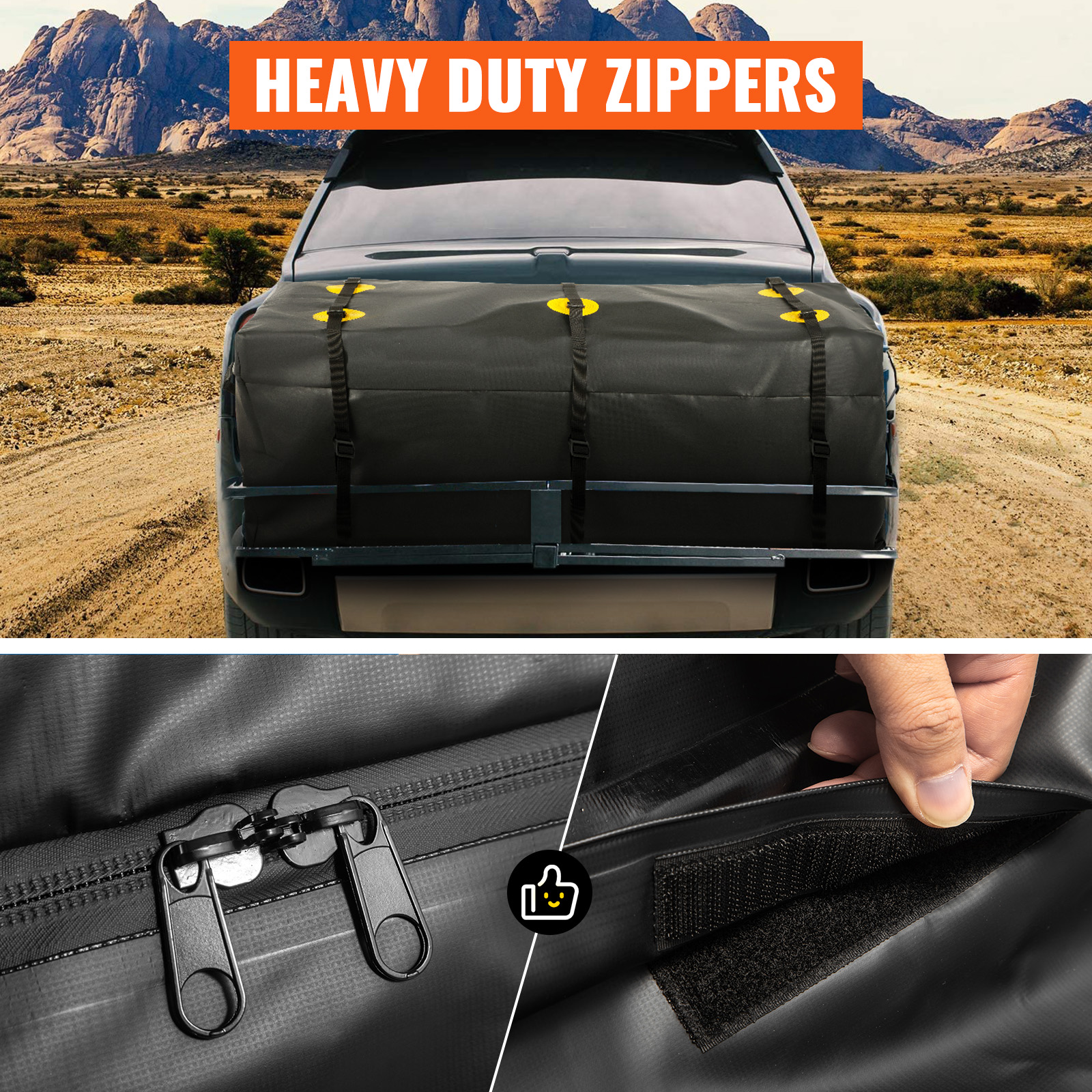 VEVOR Cargo Carrier Bag Car Luggage Storage Hitch Mount Waterproof 20 ...
