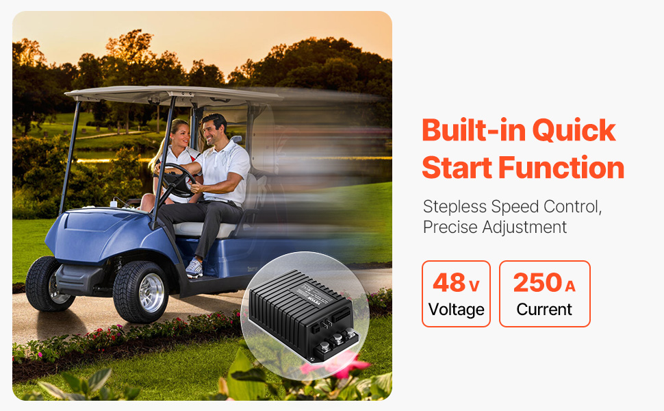 Golf Cart Speed Controller 48V 250A Motor Controller for Club Car 1510A ...