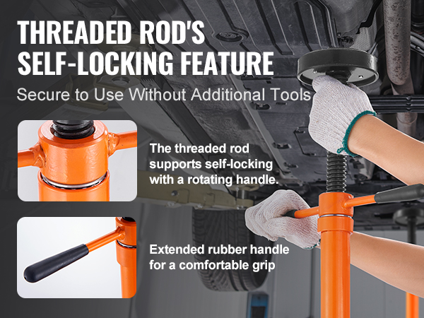 VEVOR Underhoist Stand, 3/4 Ton Capacity Pole Jack, Heavy Duty Jack ...
