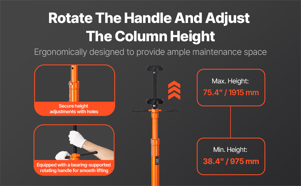 Underhoist Support Stand 3/4Ton Capacity Under Hoist Jack Stand Two ...