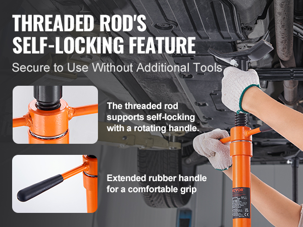 VEVOR Underhoist Support Stand, 3/4 Ton Capacity Under Hoist Jack Stand ...