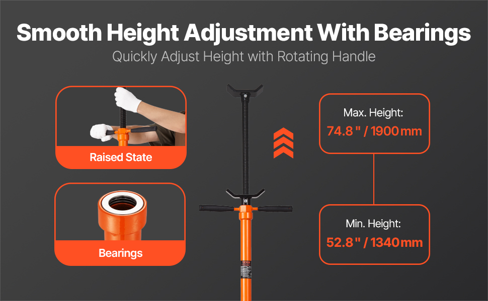 Underhoist Support Stand 3/4Ton Capacity Under Hoist Jack Stand Round ...