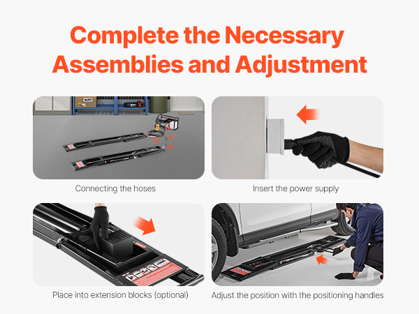 VEVOR 5000 lbs Car Lift Adjustable Car Lifts with Remote Control for ...