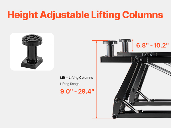 VEVOR 7000 lbs Car Lift Adjustable Car Lifts with Remote Control for ...