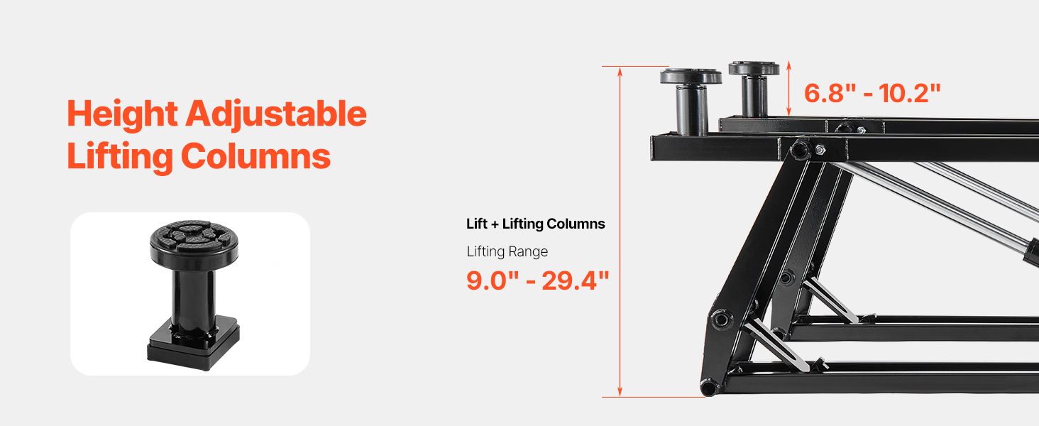 VEVOR 7000 lbs Car Lift Adjustable Car Lifts with Remote Control for ...
