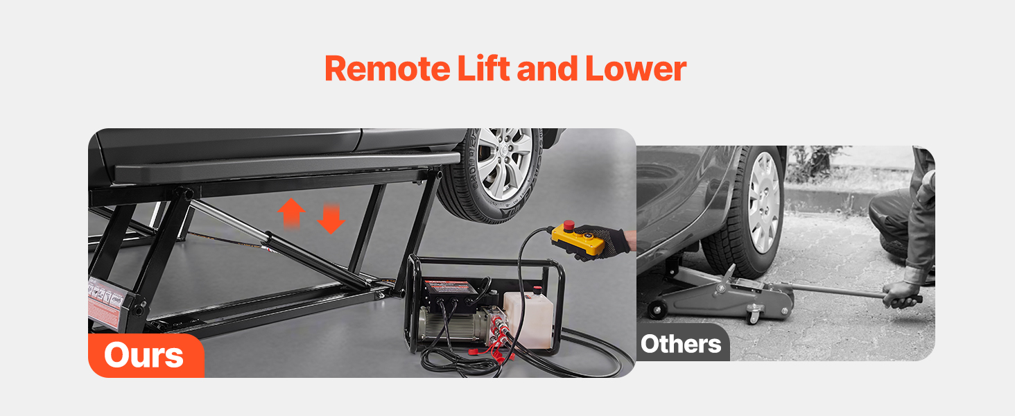 VEVOR 7000 lbs Car Lift Adjustable Car Lifts with Remote Control for ...