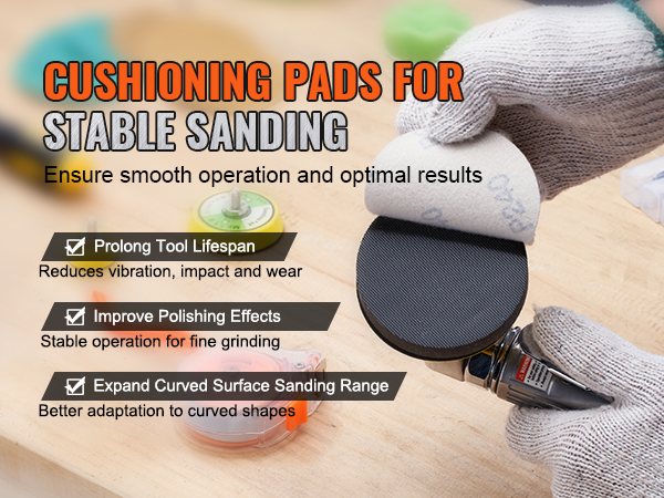 VEVOR 1/2/3 Inch Random Orbital Air Sander, High-Speed 15000RPM Mini ...