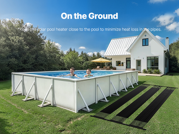 Solar Pool Heater 4 x 10 Foot Aboveground & Inground Pool Heating ...