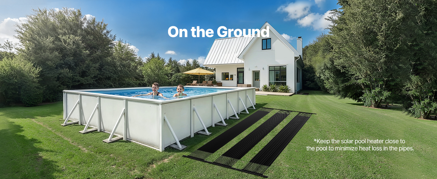 Solar Pool Heater 4 x 10 Foot Aboveground & Inground Pool Heating ...