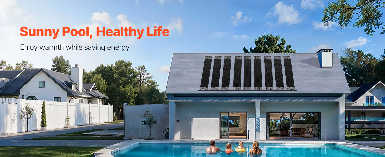 Solar Pool Heater 4 x 10 Foot Aboveground & Inground Pool Heating ...