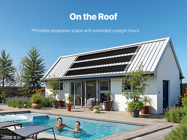 Solar Pool Heater 4 x 24 ft Aboveground & Inground Pool Heating System ...