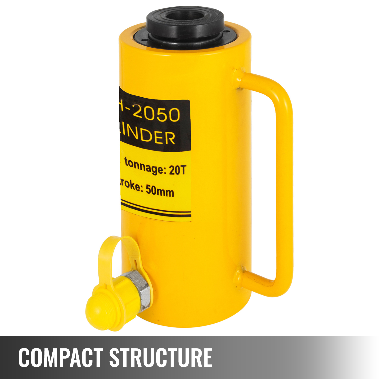 VEVOR 20T 2Inch Hydraulic Cylinder Jack Hollow Single Acting Hydraulic ...