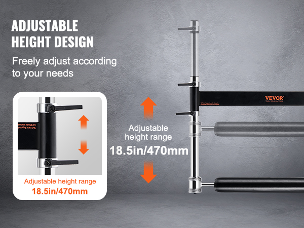 VEVOR Wall Mount Boxing Spinning Bar, Adjustable Punching Spinning Bar ...