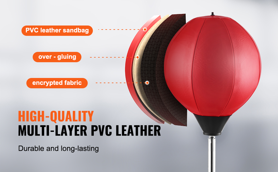VEVOR Punching Bag, Reflex Boxing Bag for Kids & Adults, Height ...
