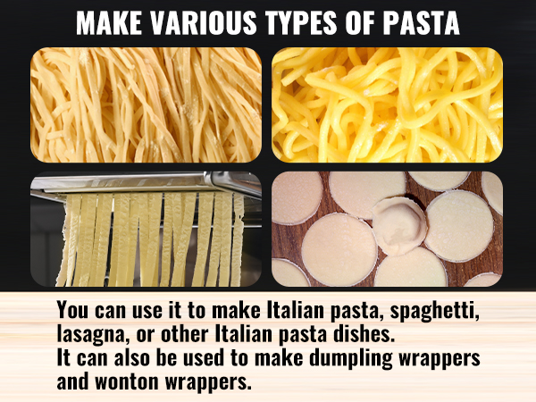 VEVOR Electric Pasta Maker Machine, 9 Adjustable Thickness Settings ...