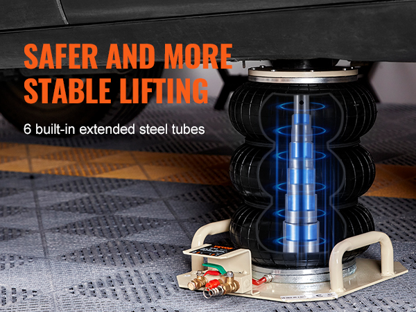 VEVOR Air Jack, 3 Ton/6600 lbs Triple Bag Air Jack, Air Bag Jack Lift ...