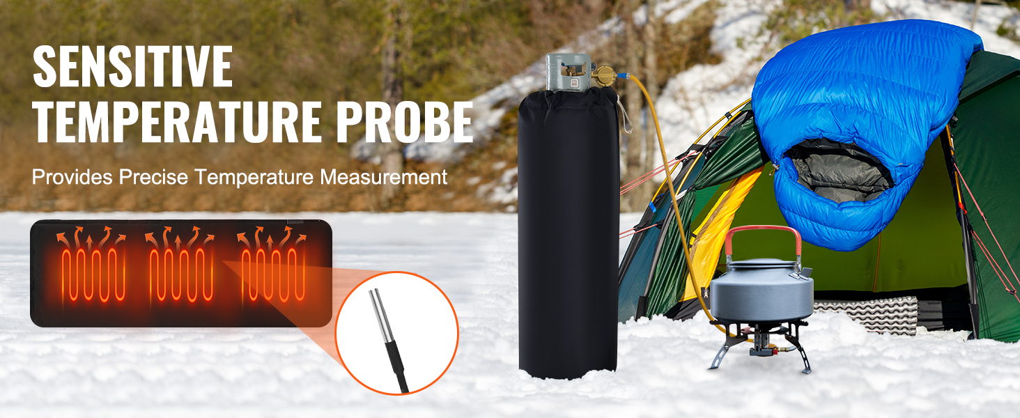 VEVOR Insulated Band Style Gas Cylinder Warmer for 100 lbs Gas Tanks ...