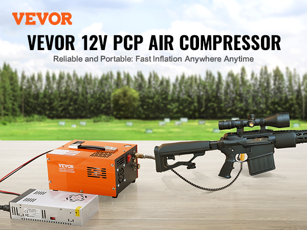 VEVOR PCP Air Compressor 4500PSI External Converter DC12V / AC230V ...
