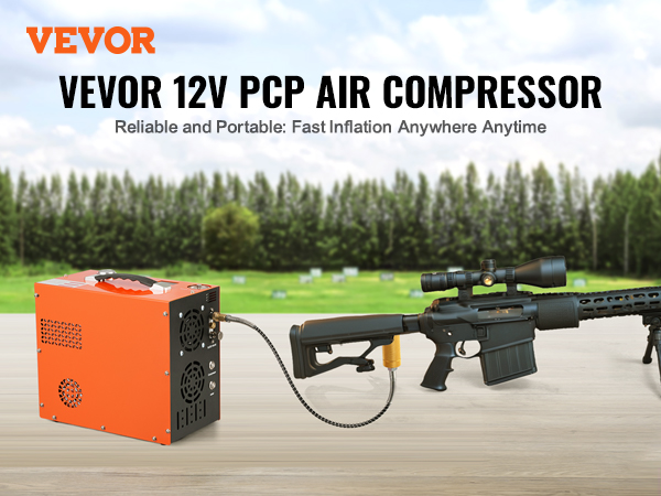 VEVOR PCP Air Compressor, 4500PSI/30Mpa Portable PCP Airgun Compressor ...