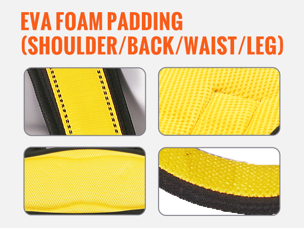 VEVOR Safety Harness, Full Body Harness, Safety Harness Fall Protection ...