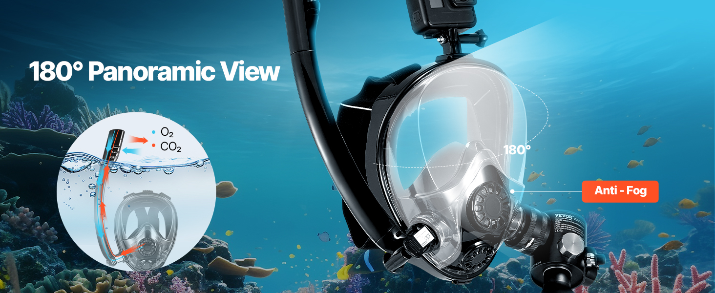 VEVOR 0.5L Scuba Tank 32.81ft Diving Depth Refillable Snorkel Air Tank ...