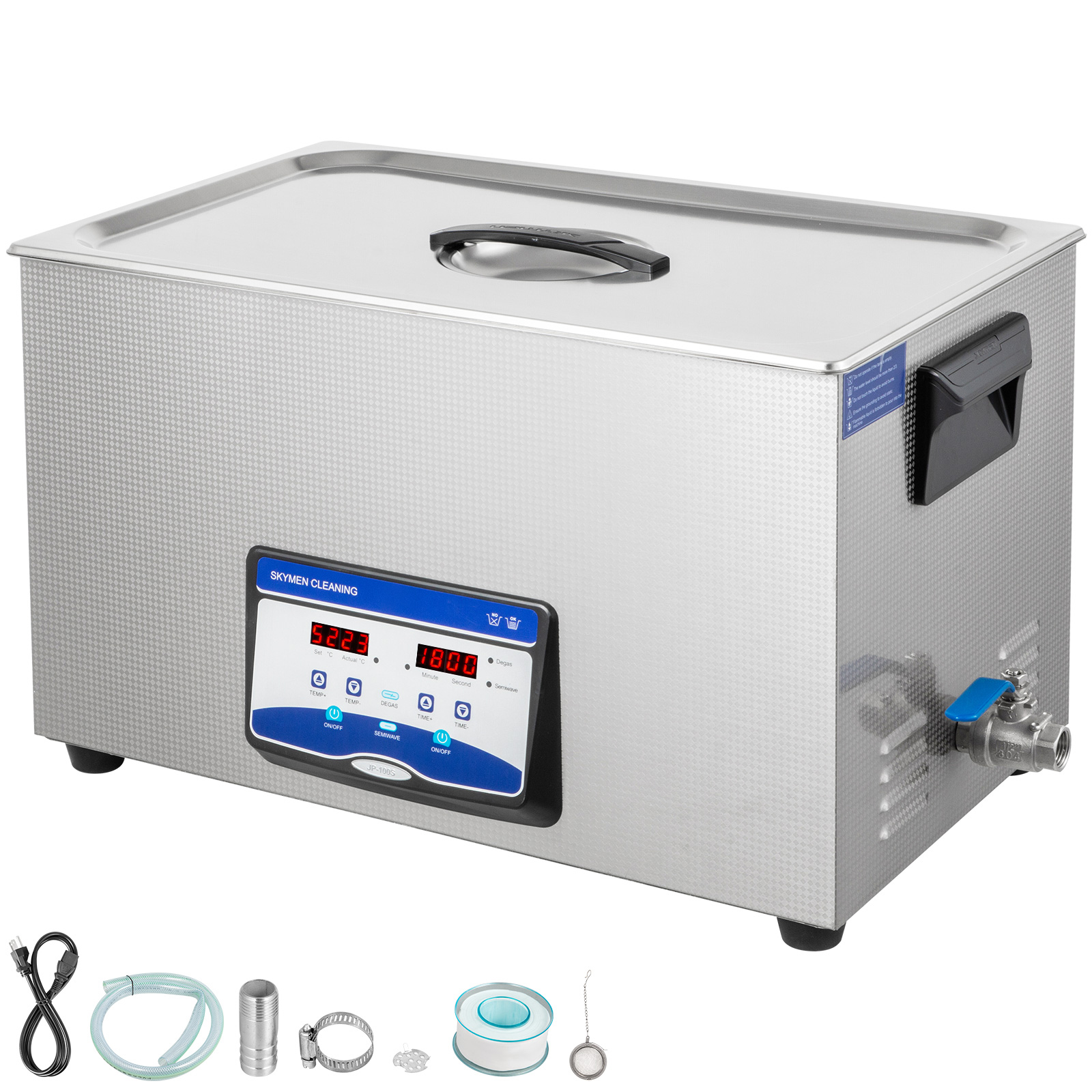 VEVOR Ultrasonic Cleaner 30L Jewelry Cleaner Ultrasonic Cleaning ...