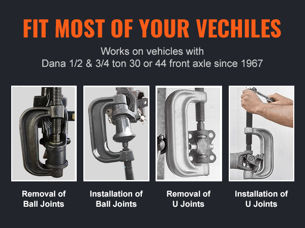 VEVOR Ball Joint Press Kit C-press Ball Joint Tools 21 pcs Automotive ...