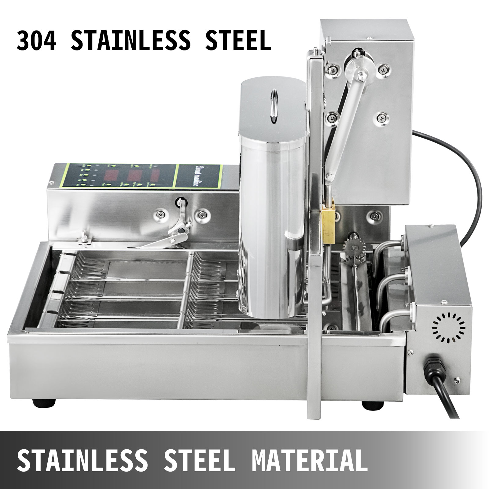 VEVOR 110V Commercial Automatic Donut Making Machine, 4 Rows Auto ...