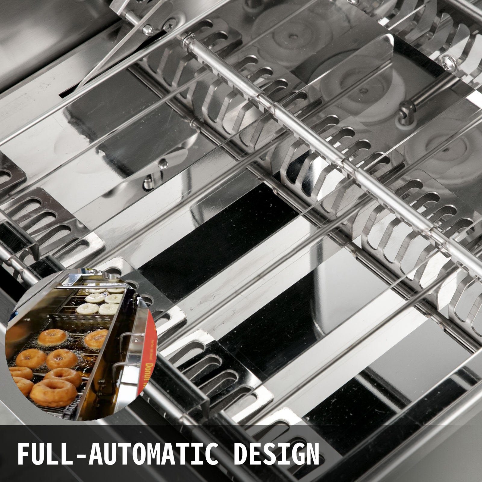 VEVOR 110V Commercial Automatic Donut Making Machine, 4 Rows Auto ...