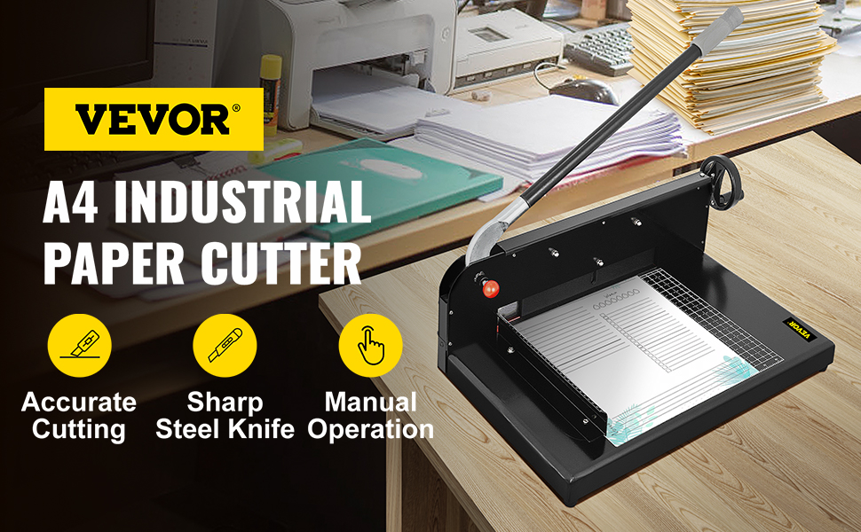 VEVOR Paper Cutter 12Inch A4 Commercial Heavy Duty Paper Cutter 300 ...