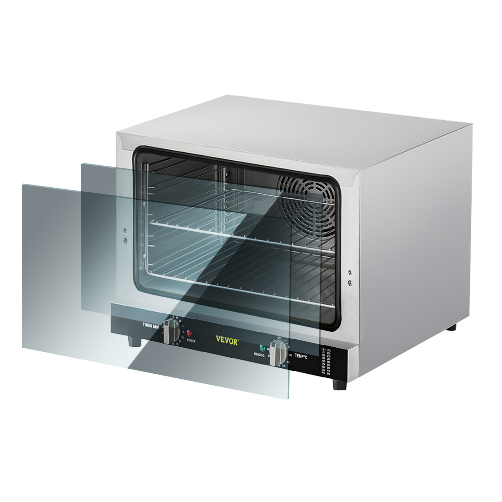 VEVOR Commercial Convection Oven, 66L/60Qt, Half-Size Conventional Oven ...