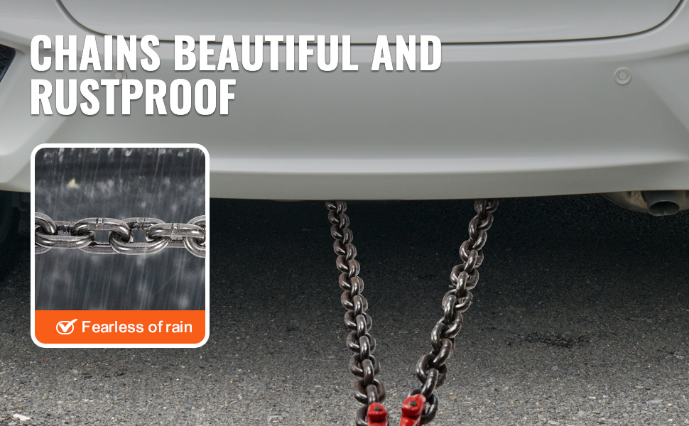 VEVOR 3/8" x 3' G80 Tow Chain J Hook V-Chain Bridle Grab Hook Wrecker ...
