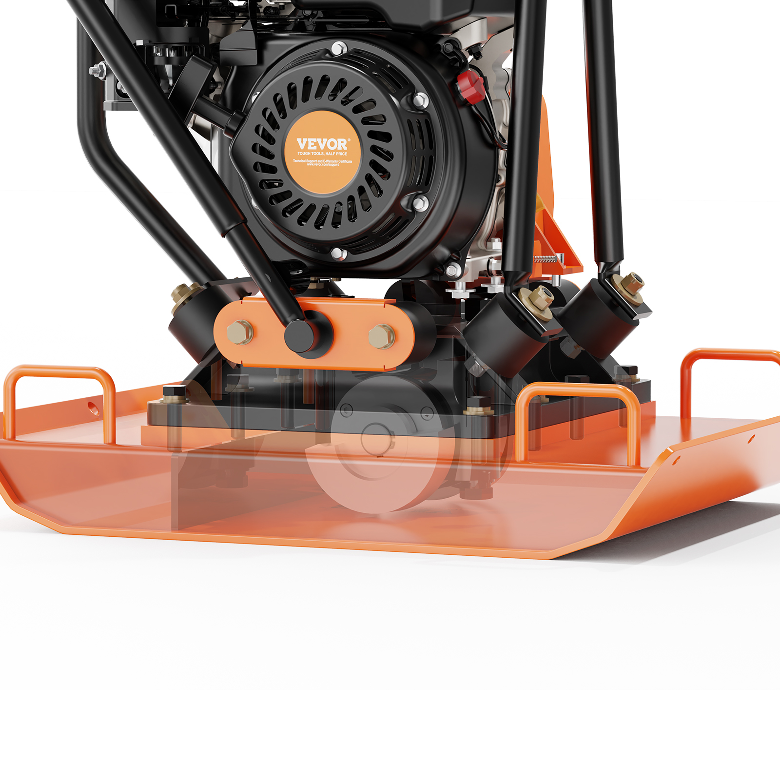 VEVOR Plate Compactor 7.0 HP Engine 432 sq. in Plate 5400 RPM Ground ...