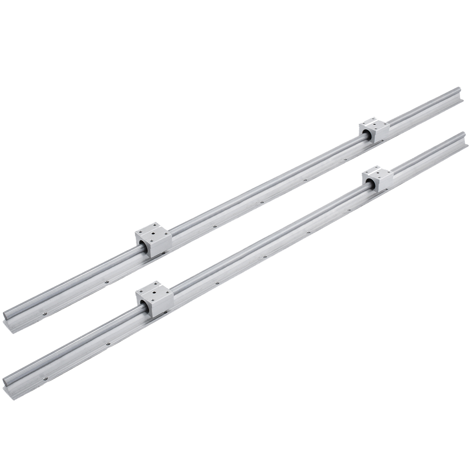 VEVOR Linear Rail SBR12-1000mm 38mm Linear Slide W/ 4 SBR12UU Bearing ...