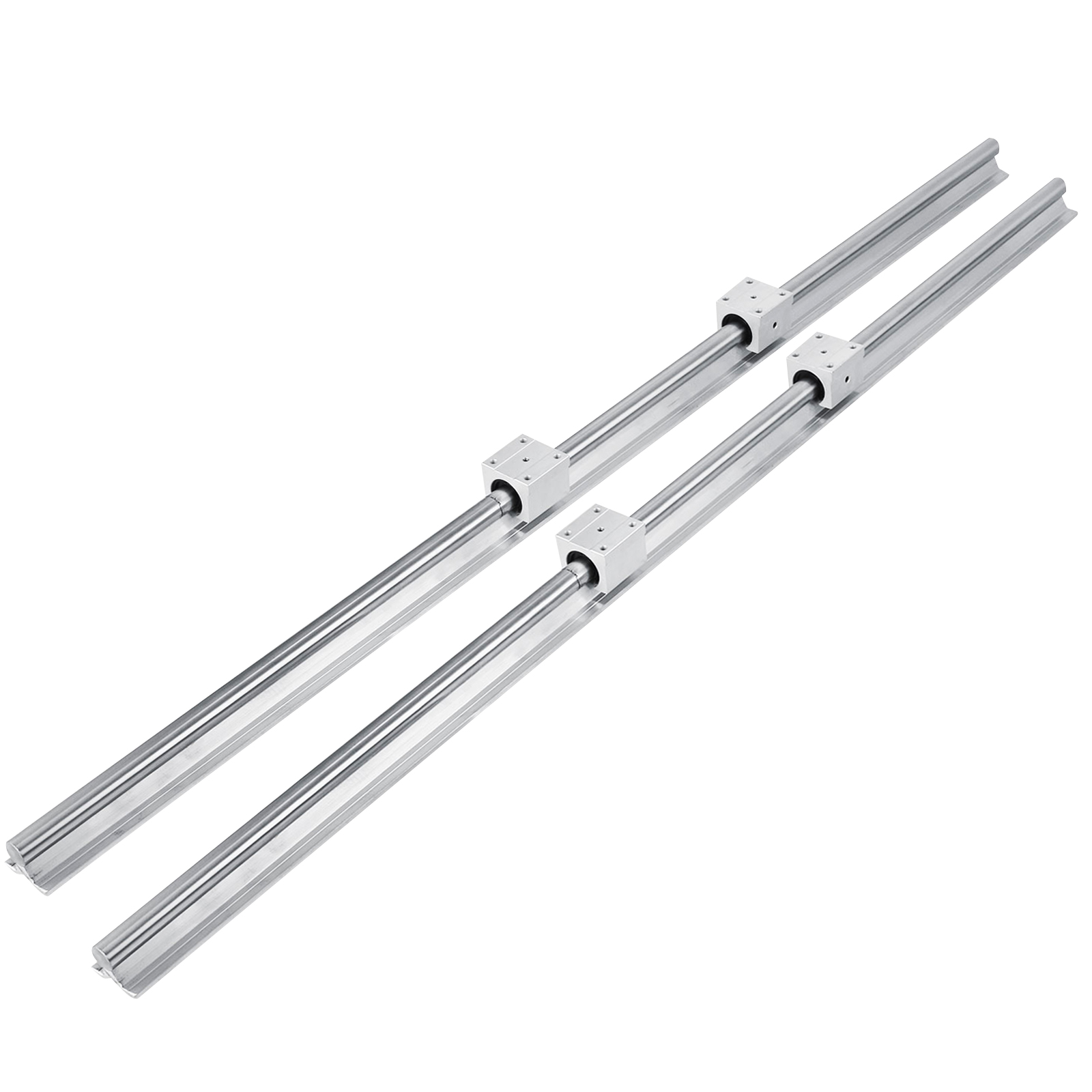 VEVOR Linear Rail SBR20-1200mm 20mm Linear Rail Shaft Rod W/ 4 SBR20UU ...
