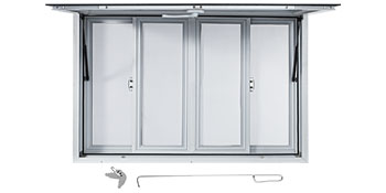 VEVOR Concession Window, 60 x 36 inch, Aluminum Alloy Food Truck ...