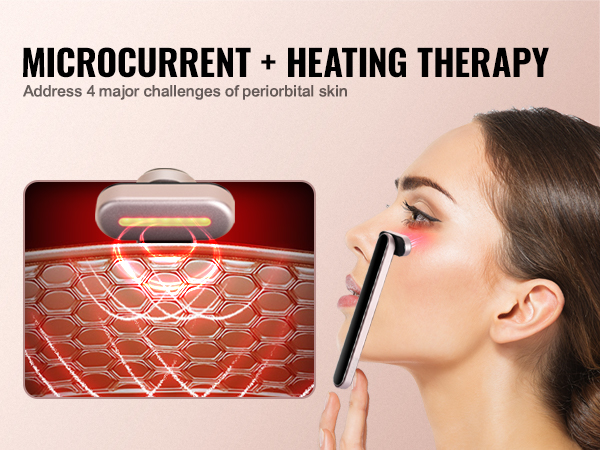 VEVOR Red Light Therapy Wand for Face, 7-Color LED Facial Wand Red ...