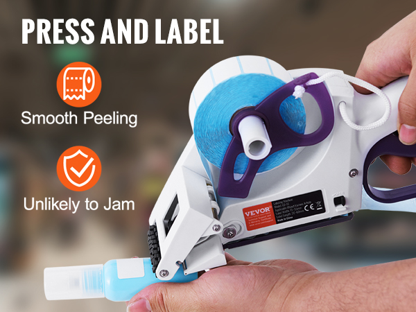 VEVOR Manual Label Applicator, 0.59-2.17 inches Label Width, 0.79-2.36 ...