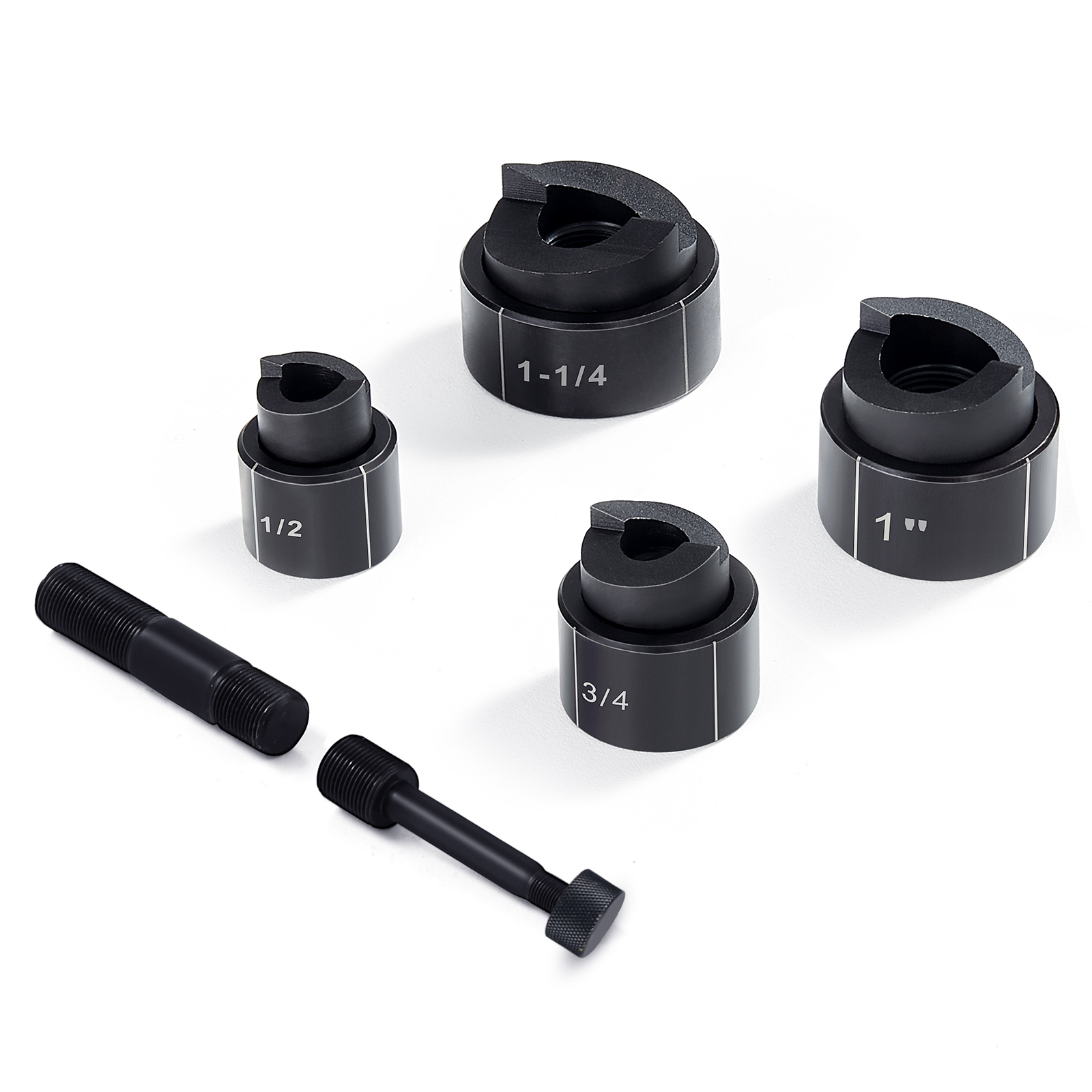 VEVOR Hydraulic Knockout Punch Driver Kit Hole Tool 4 Die 1/2", 3/4", 1 ...