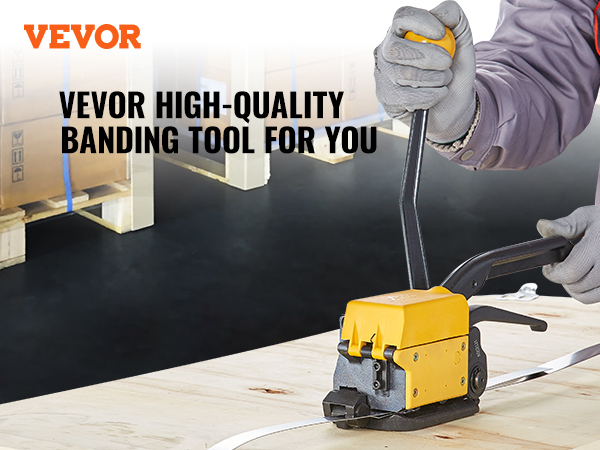 VEVOR Steel Strapping Tool for 13-19 mm Width, 3-in-1 (Tensioner ...
