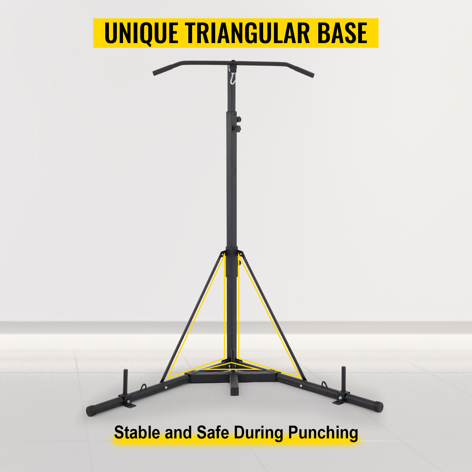 VEVOR 2 in 1 Heavy Bag Stand, Height Adjustable Punching Bag Stand ...