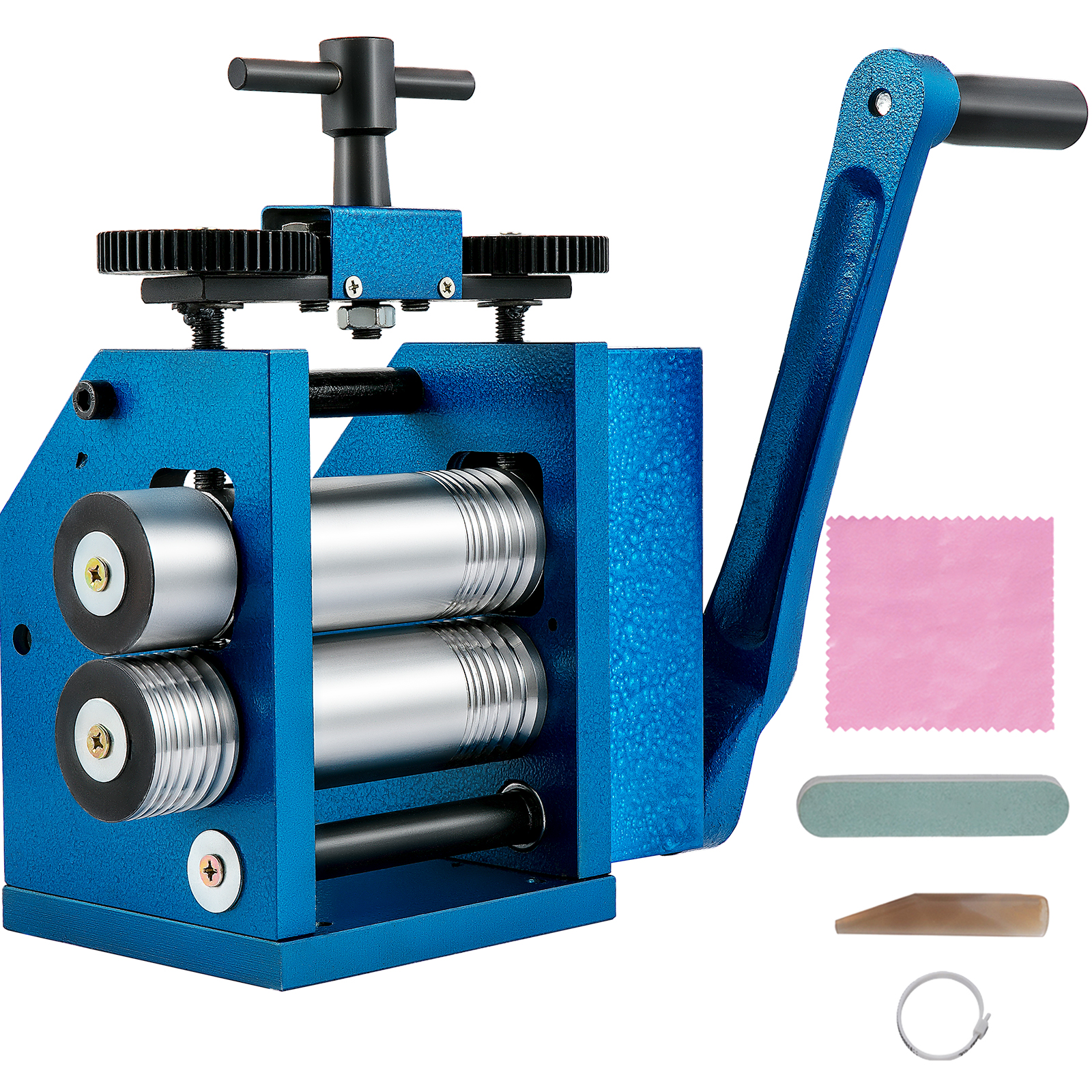 VEVOR Rolling Mill 4.4"/112mm Jewelry Rolling Mill Machine Gear Ratio 1 ...