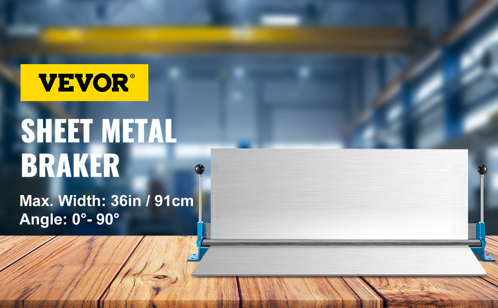 VEVOR Sheet Metal Brake 36 In. Metal Bender Brake 910 mm Length ...