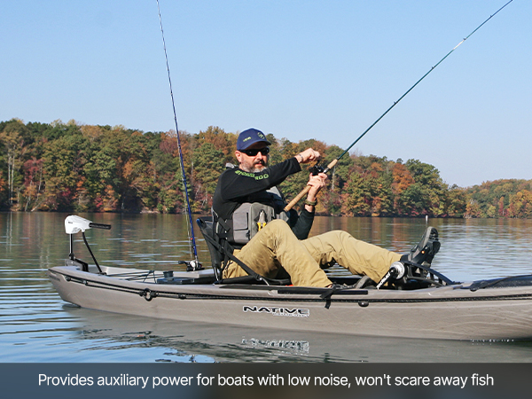 VEVOR 86lb 24V Thrust Electric Trolling Motor Saltwater Trolling Boat ...
