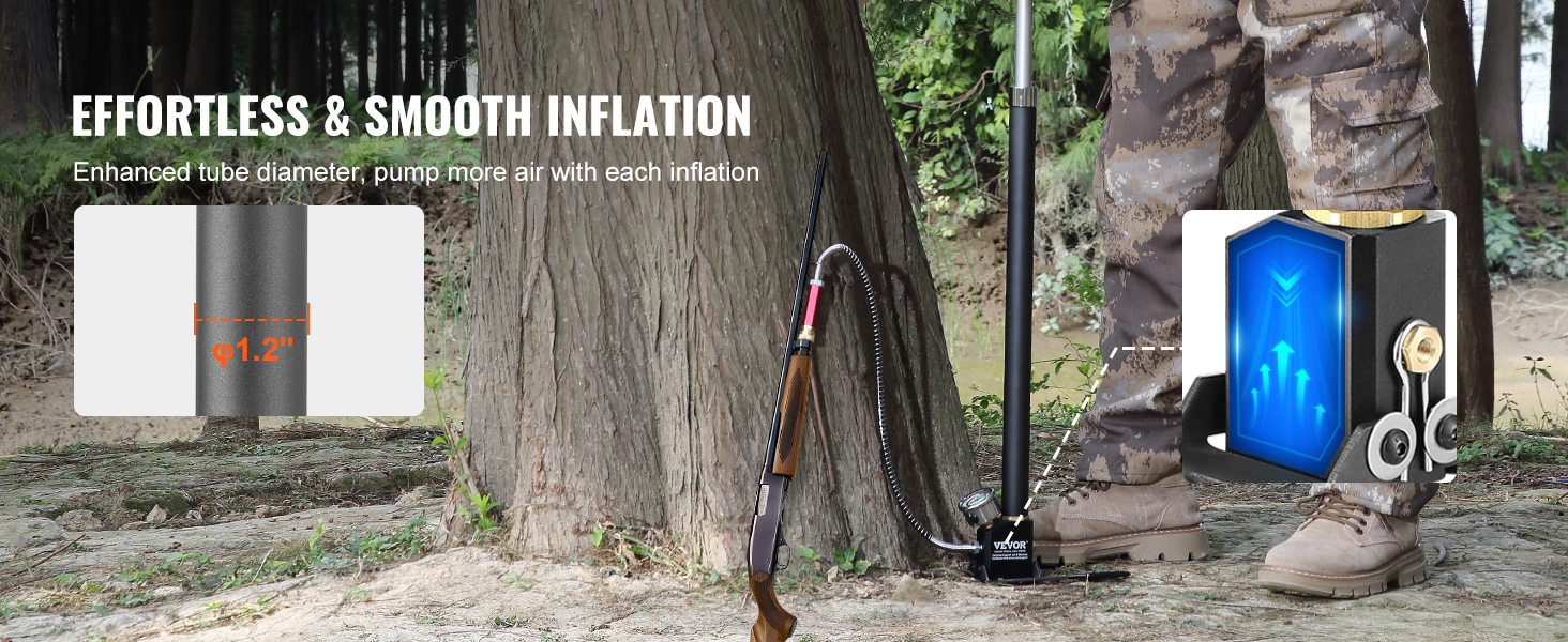 VEVOR PCP Hand Pump, 4 Stage, 30Mpa 4500 PSI High Pressure PCP Air ...