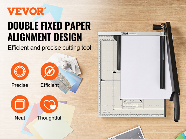 VEVOR Paper Cutter, Guillotine Trimmer, 18" Cut Length, 20 Sheets ...