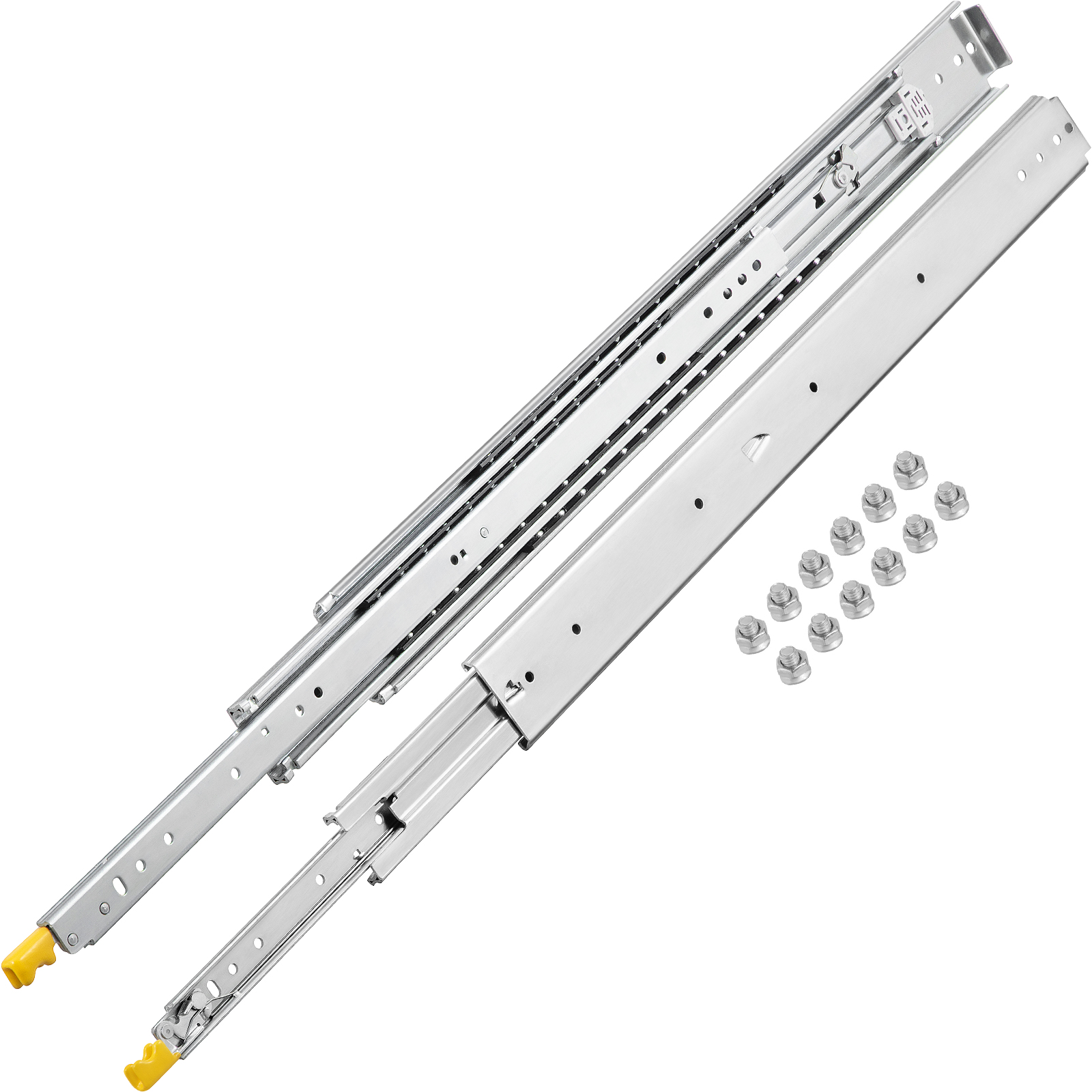 VEVOR Drawer Slides with Lock, 1 Pair 60 inch, Heavy-Duty Industrial ...