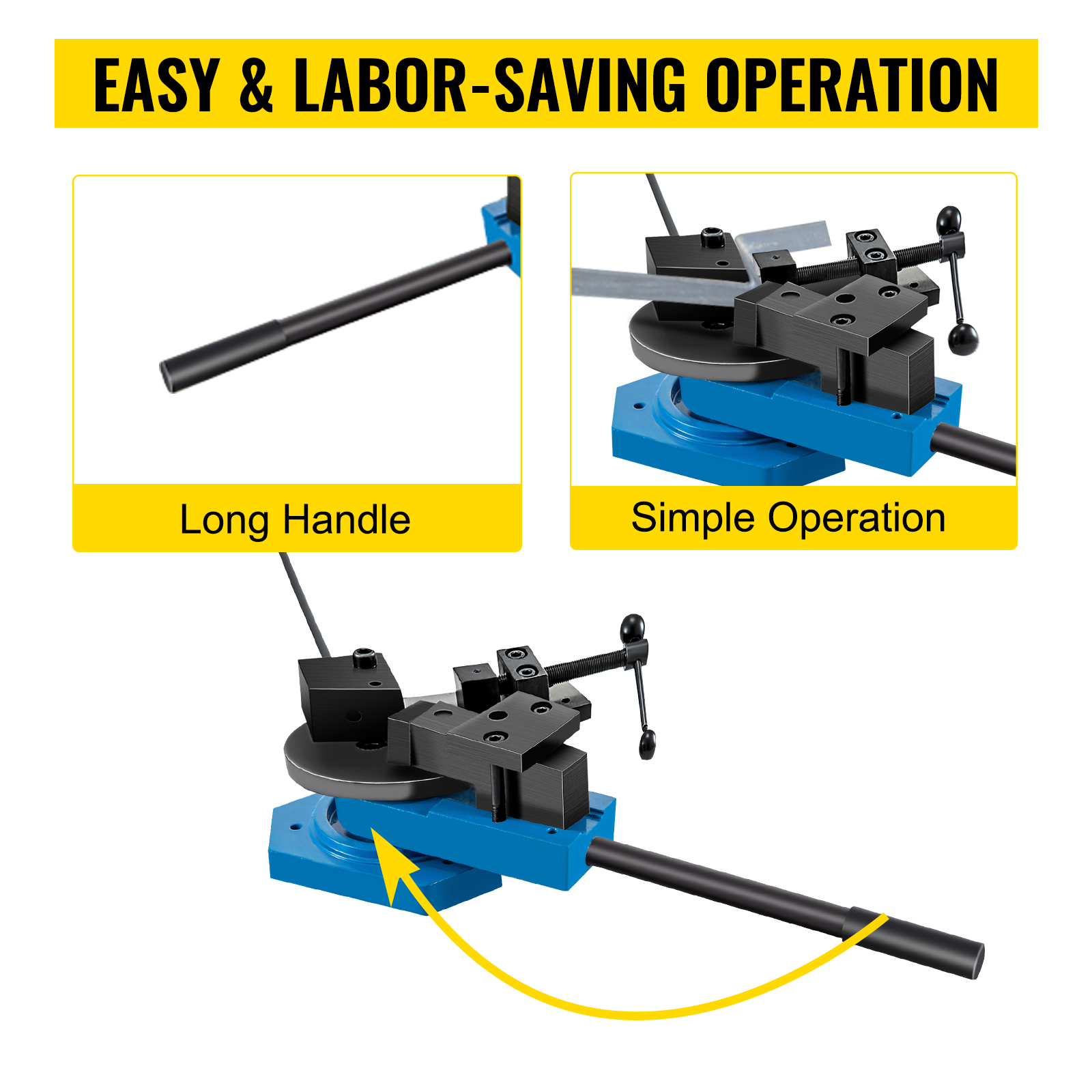 VEVOR SBG-40 Metal Scroll Bender High-Hardened Steel Scroll Bender ...