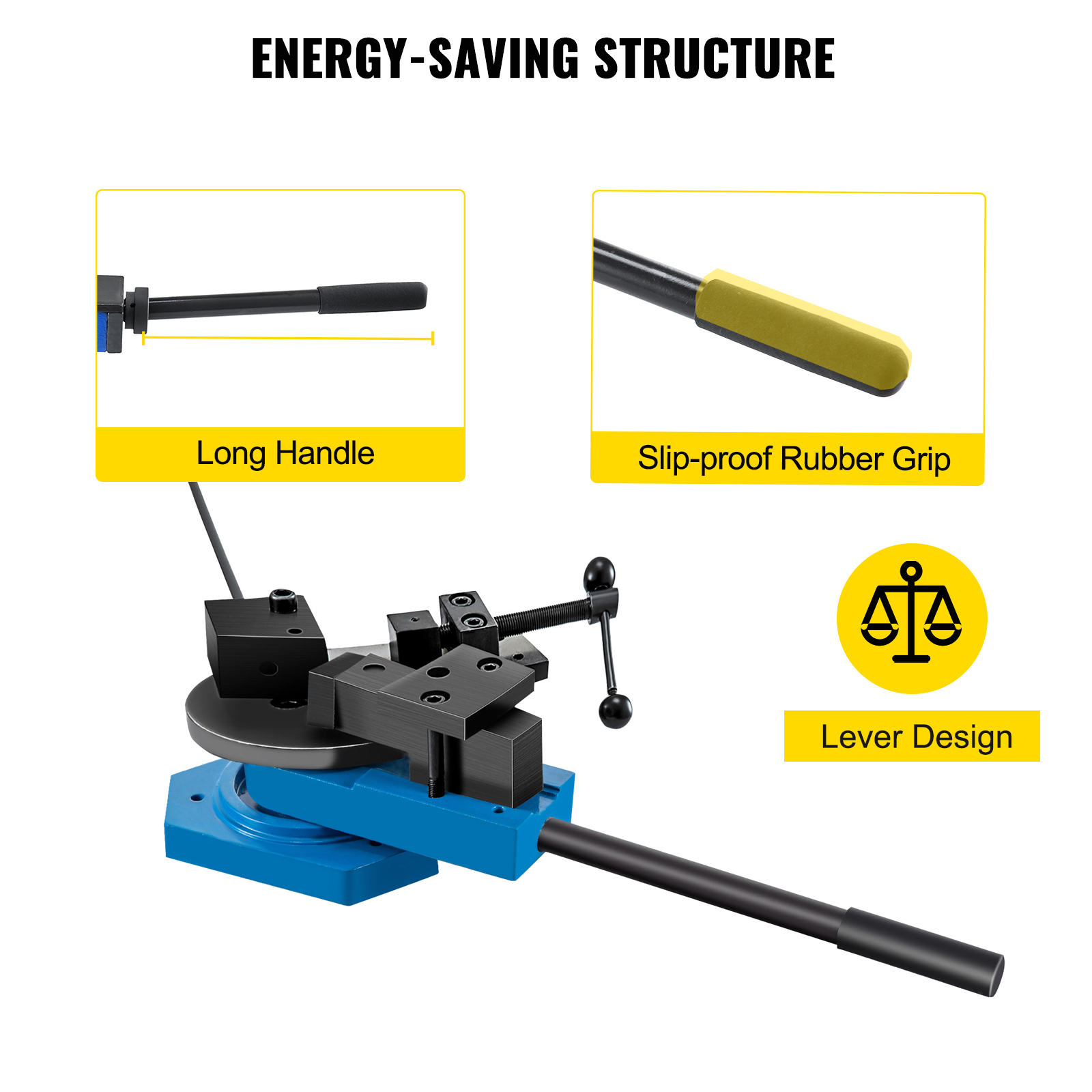 VEVOR SBG-40 Metal Scroll Bender High-Hardened Steel Scroll Bender ...