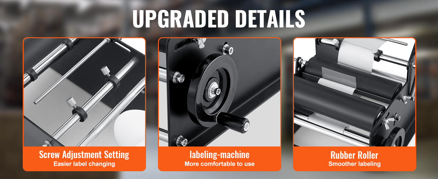 VEVOR Manual Round Labeling Machine, 15-20pcs/min, Bottle Label ...